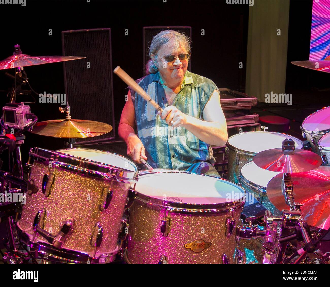 Drummer Ian Paice performs in concert with Deep Purple at the Hard Rock ...