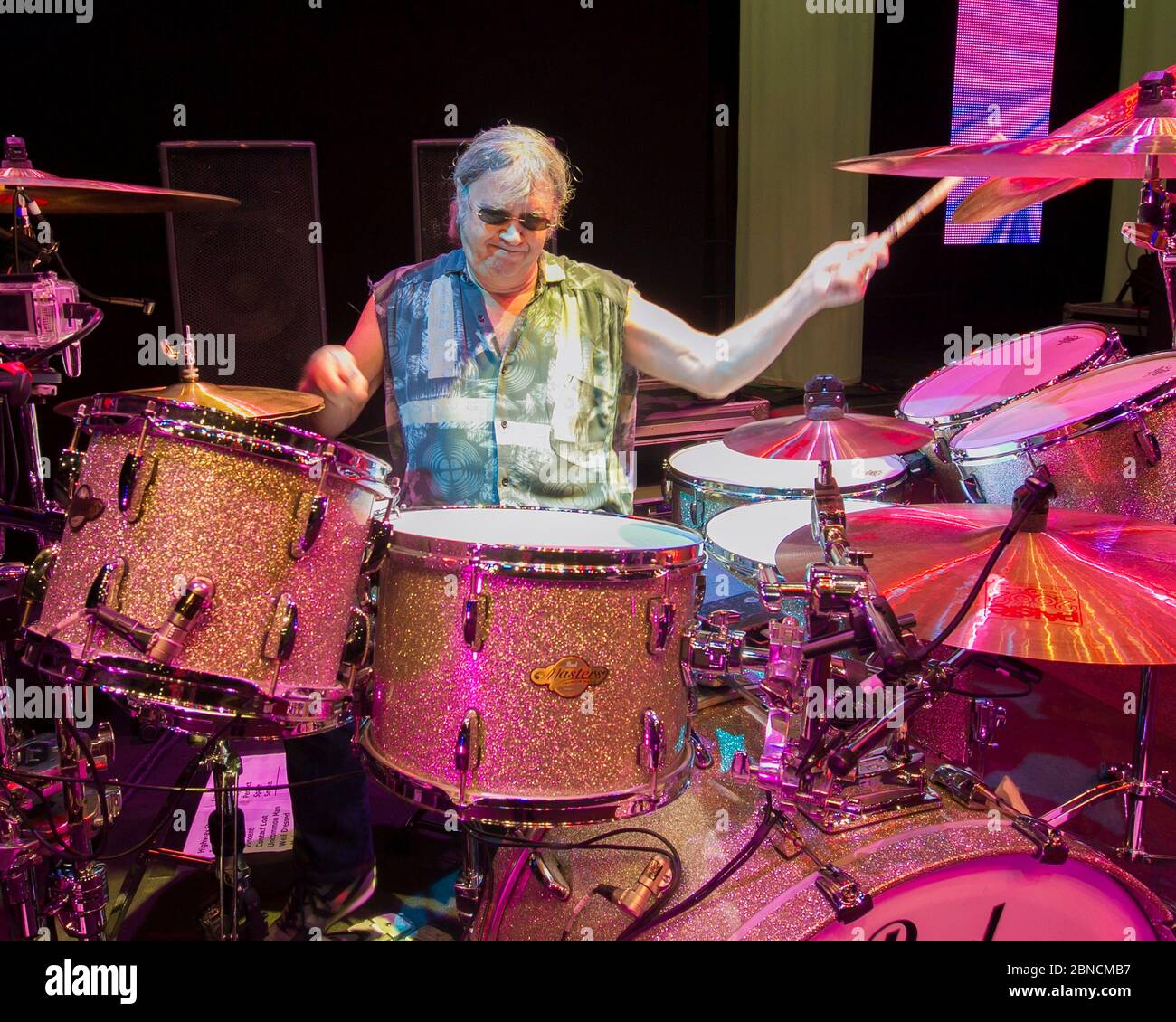 Drummer Ian Paice performs in concert with Deep Purple at the Hard Rock ...