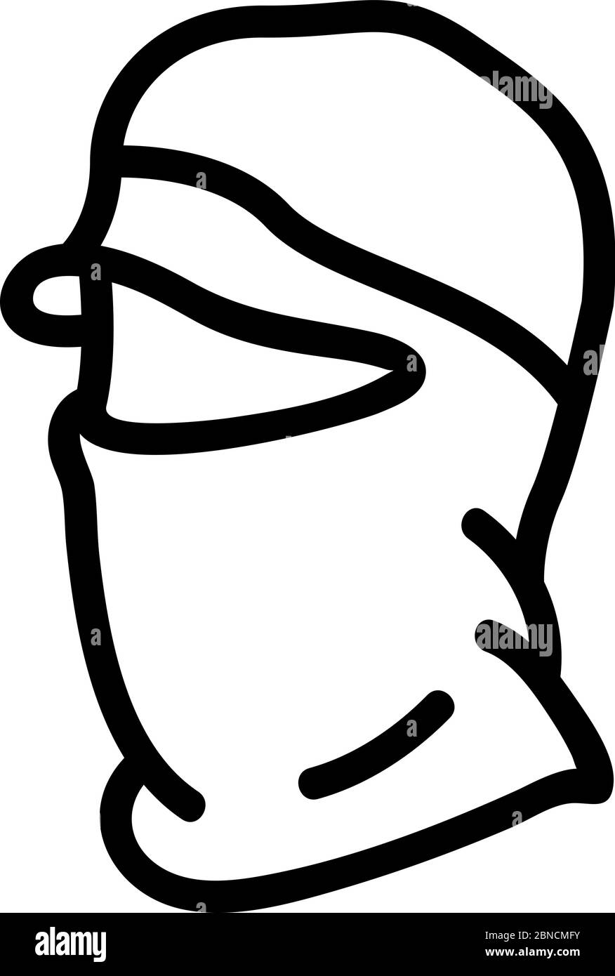 hat balaclava icon vector outline illustration Stock Vector Image & Art ...