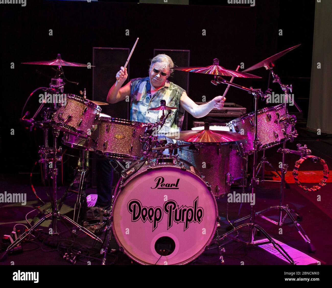 Drummer Ian Paice performs in concert with Deep Purple at the Hard Rock ...