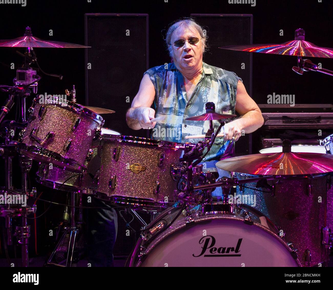 Drummer Ian Paice performs in concert with Deep Purple at the Hard Rock ...
