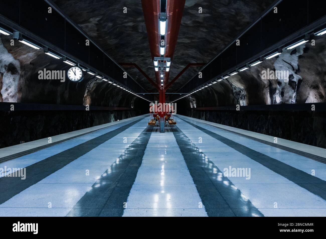 Mesmerizing view of a metro station with a modern design Stock Photo ...