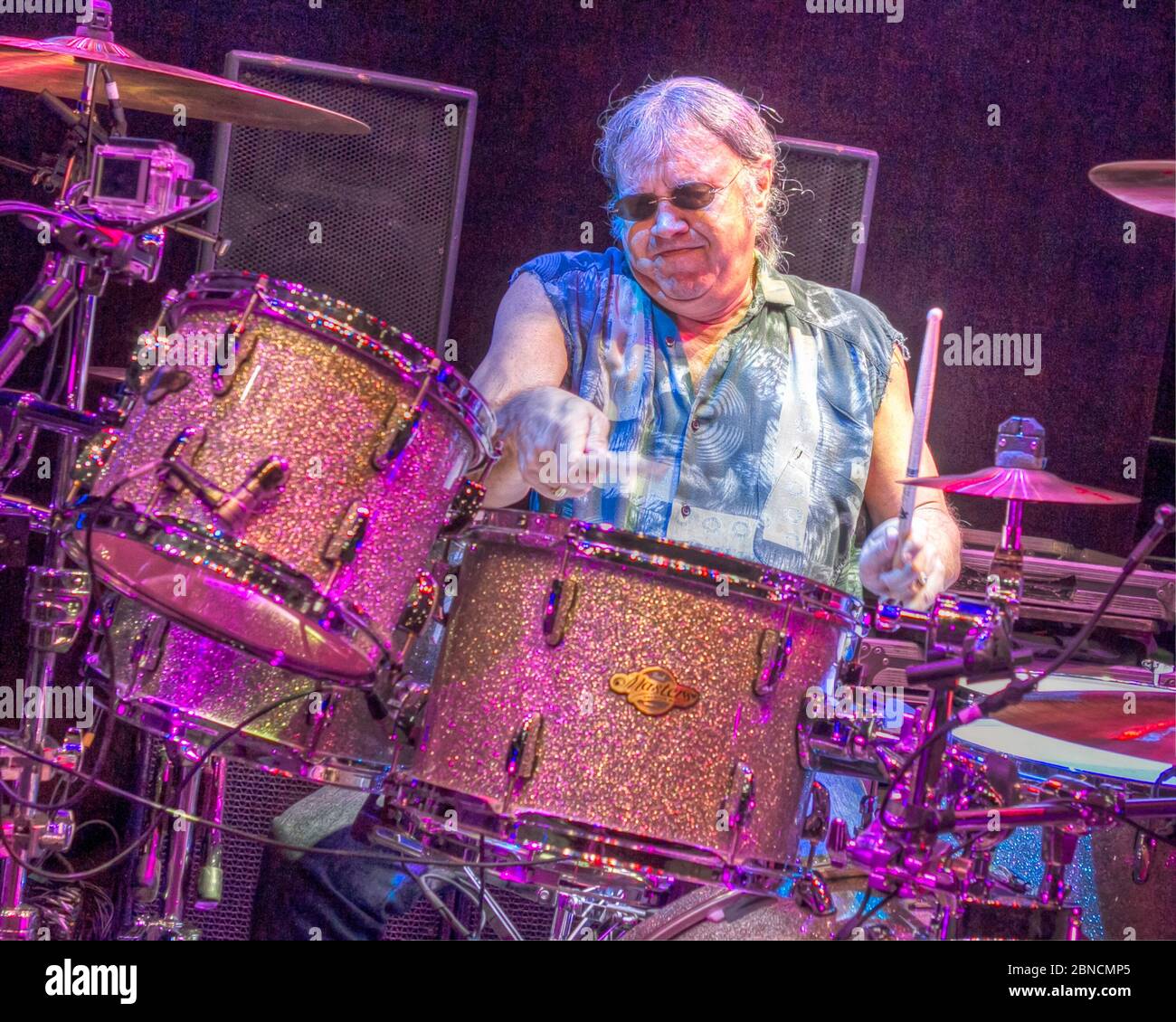 Drummer Ian Paice performs in concert with Deep Purple at the Hard Rock ...