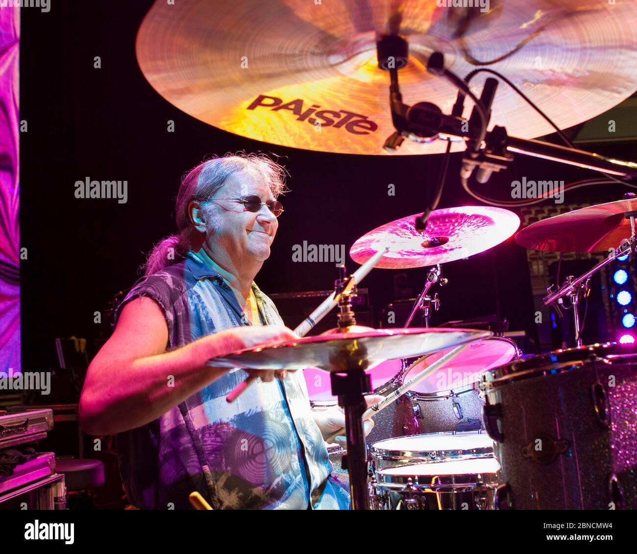 Drummer Ian Paice performs in concert with Deep Purple at the Hard Rock ...