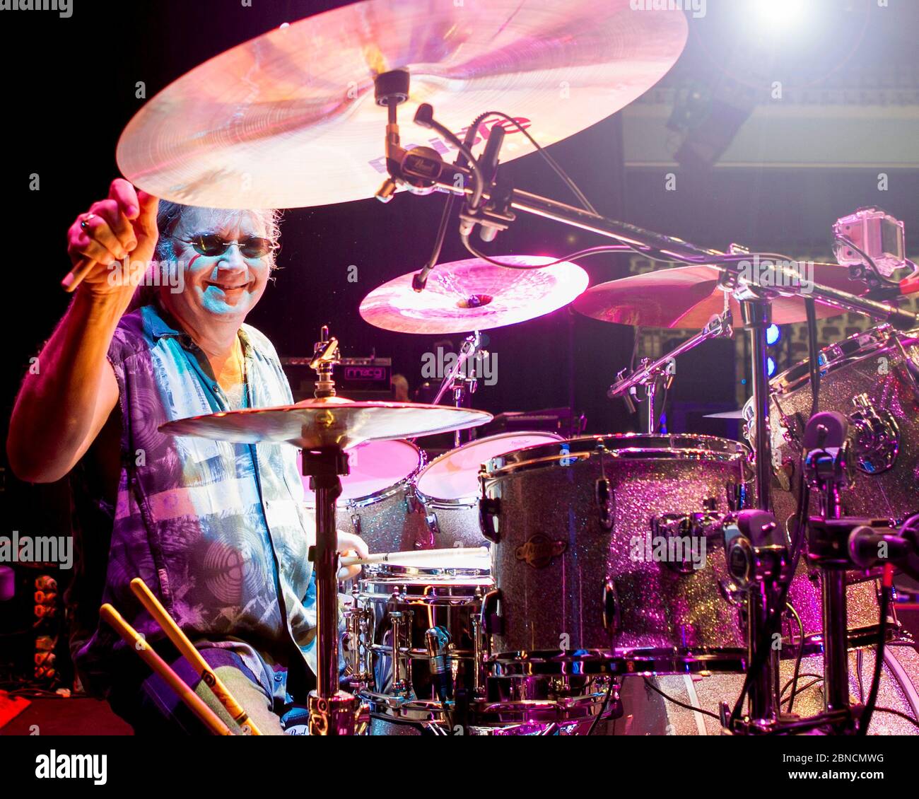 Drummer Ian Paice performs in concert with Deep Purple at the Hard Rock ...