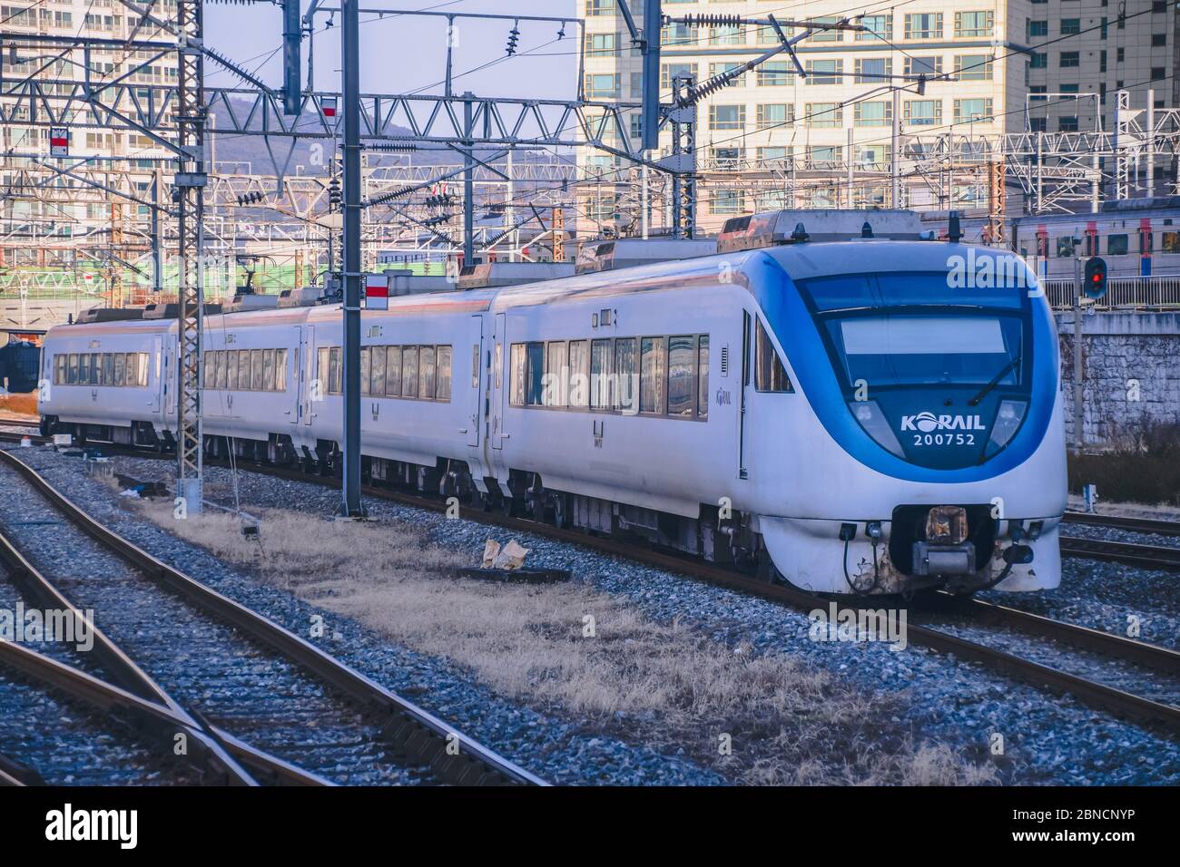 Seoul,South Korea 1/12/2020 Korea High Speed Rail KTX Trains in Yongsan ...