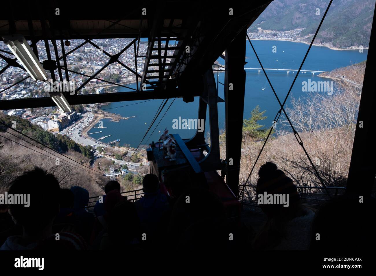 Yamanashi, Japan - March 24, 2019: View of Mt. Fuji Panoramic Ropeway ...