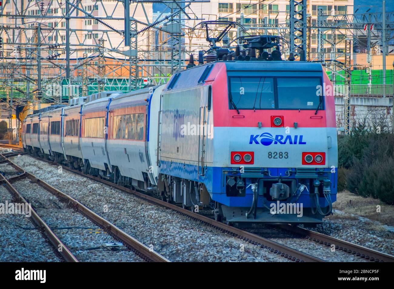 Seoul,South Korea 1/12/2020 Korea High Speed Rail KTX Trains in Yongsan ...