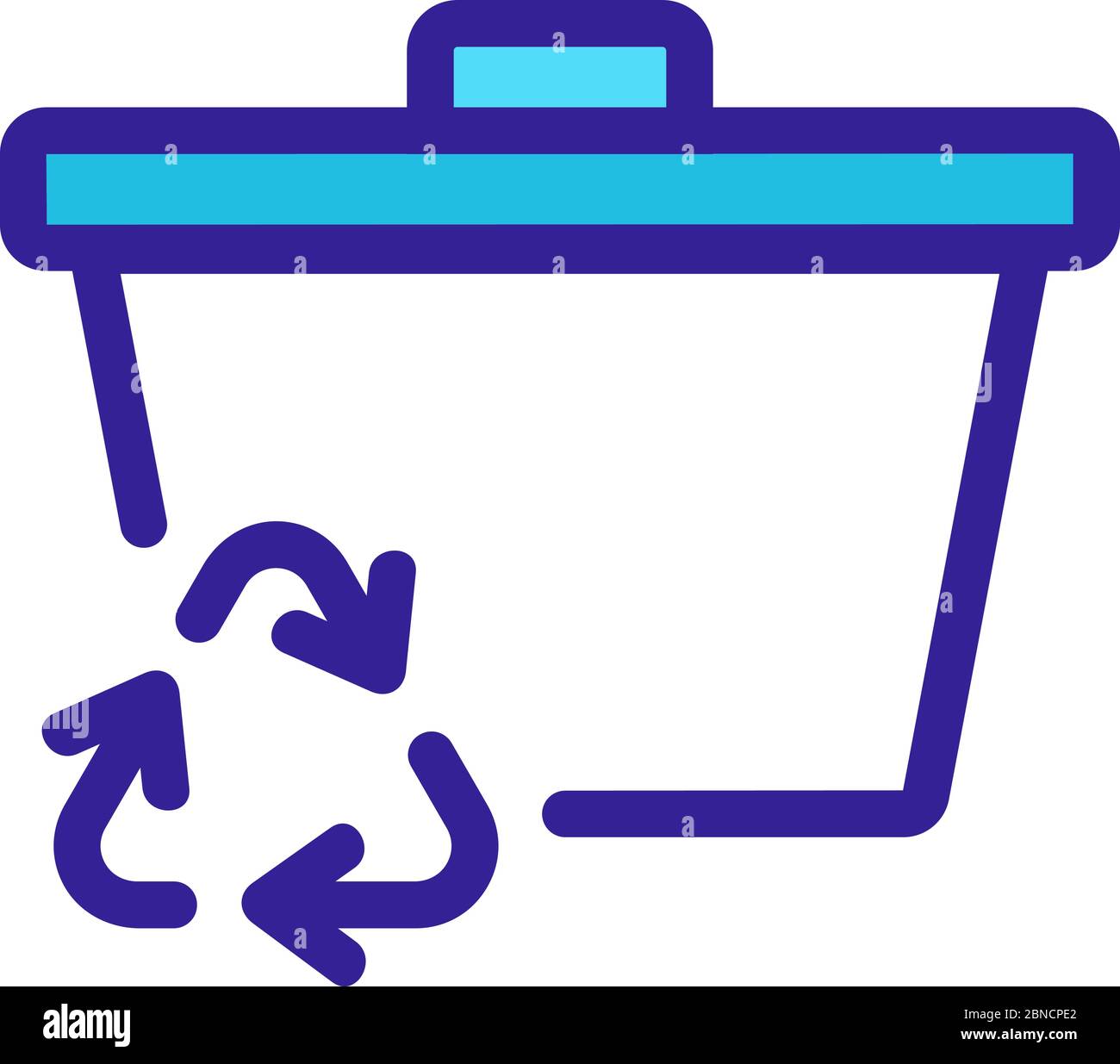 zero food waste icon vector outline illustration Stock Vector Image ...