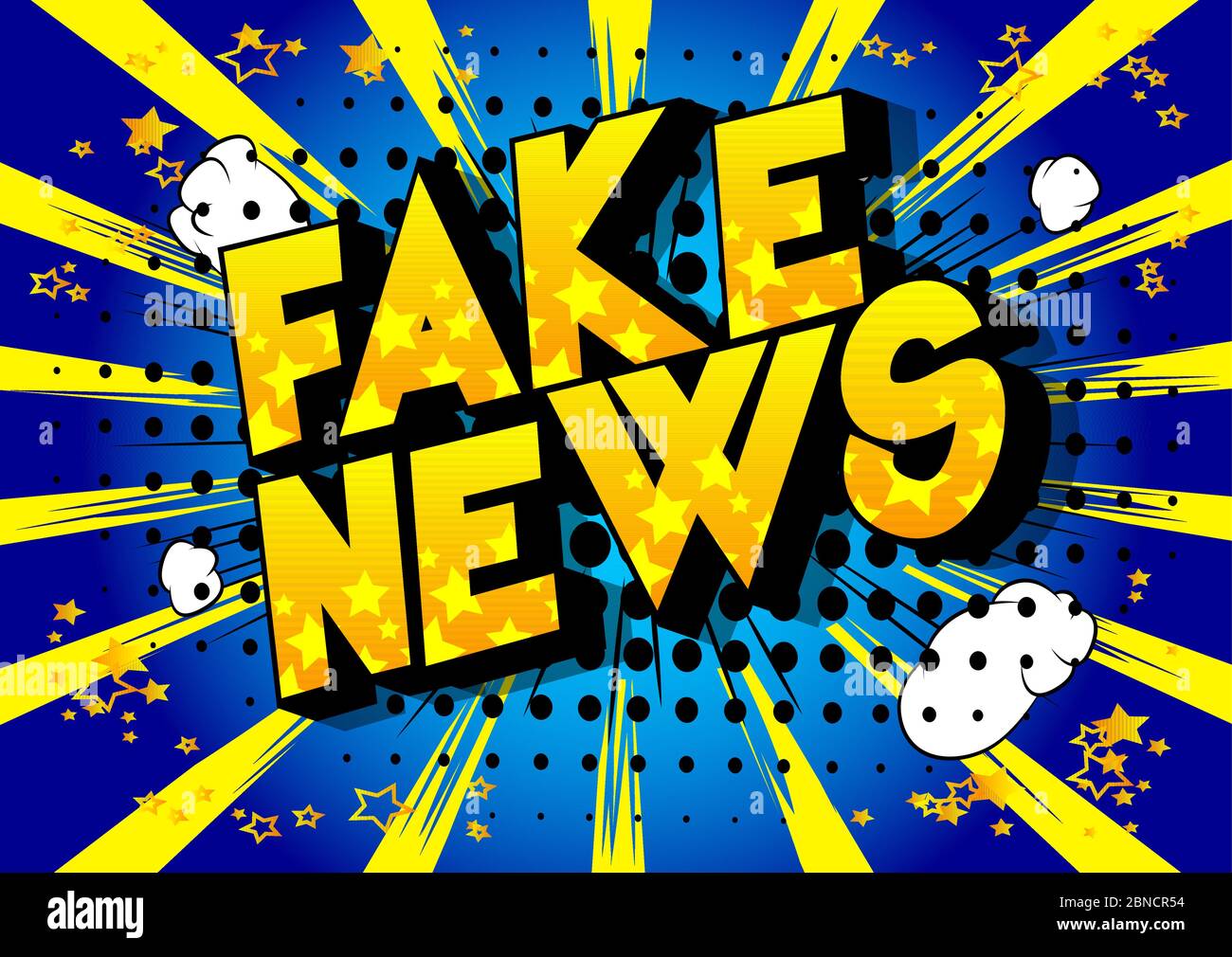 Fake news on digital screen Stock Vector Images - Alamy