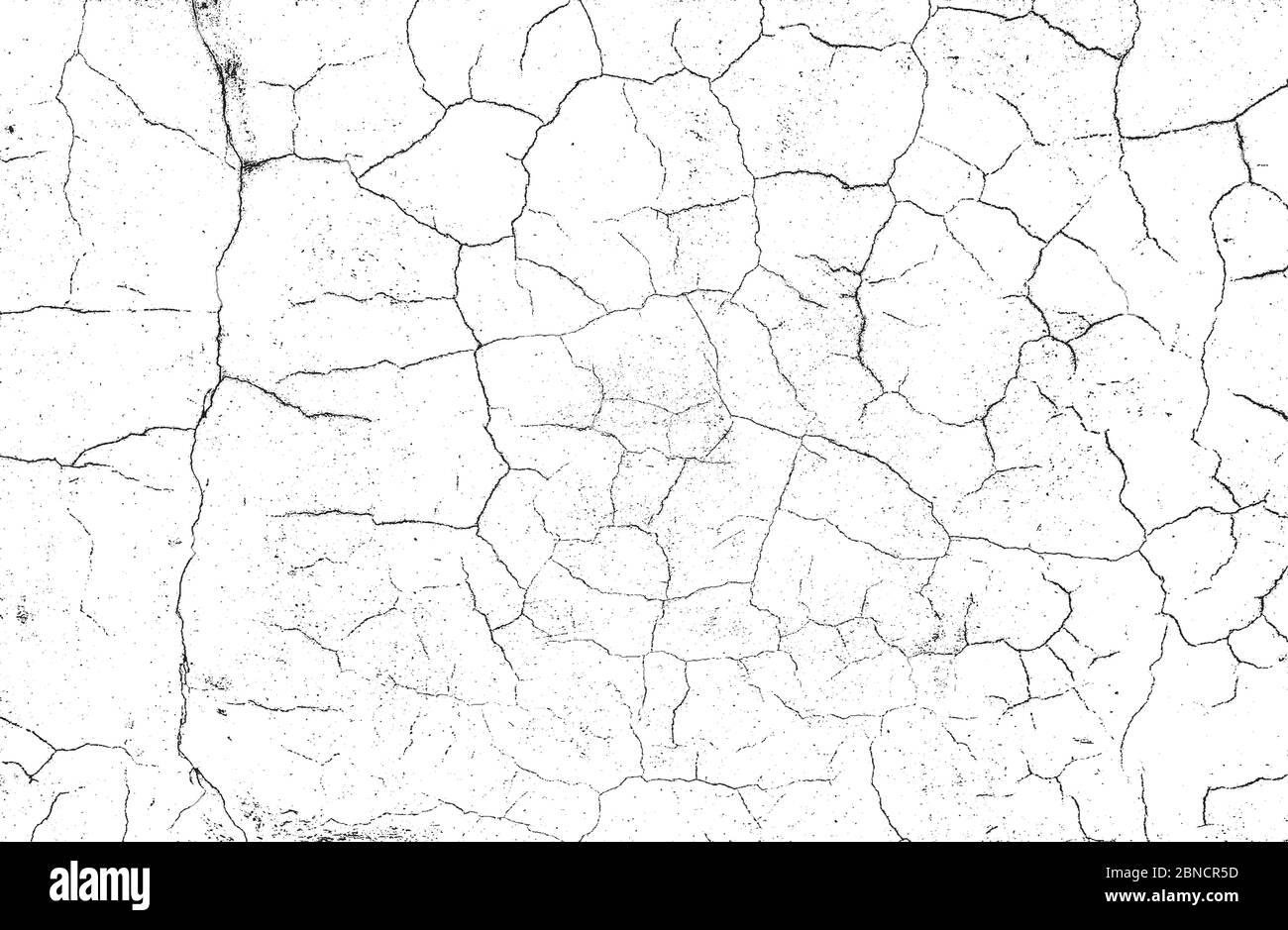 Distress old cracked concrete vector texture. EPS8 illustration. Black ...