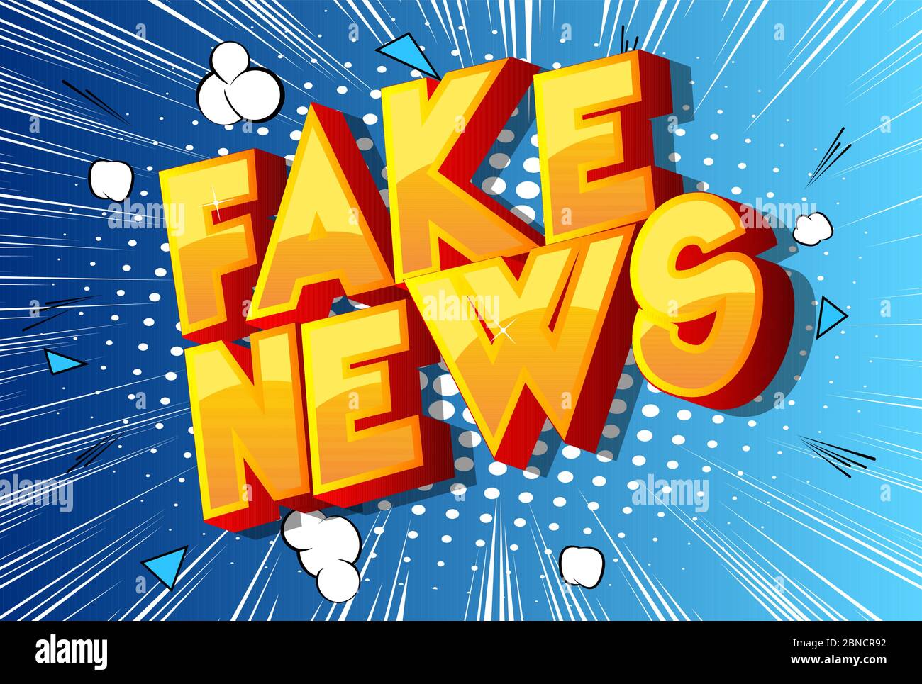 Fake news on digital screen Stock Vector Images - Alamy
