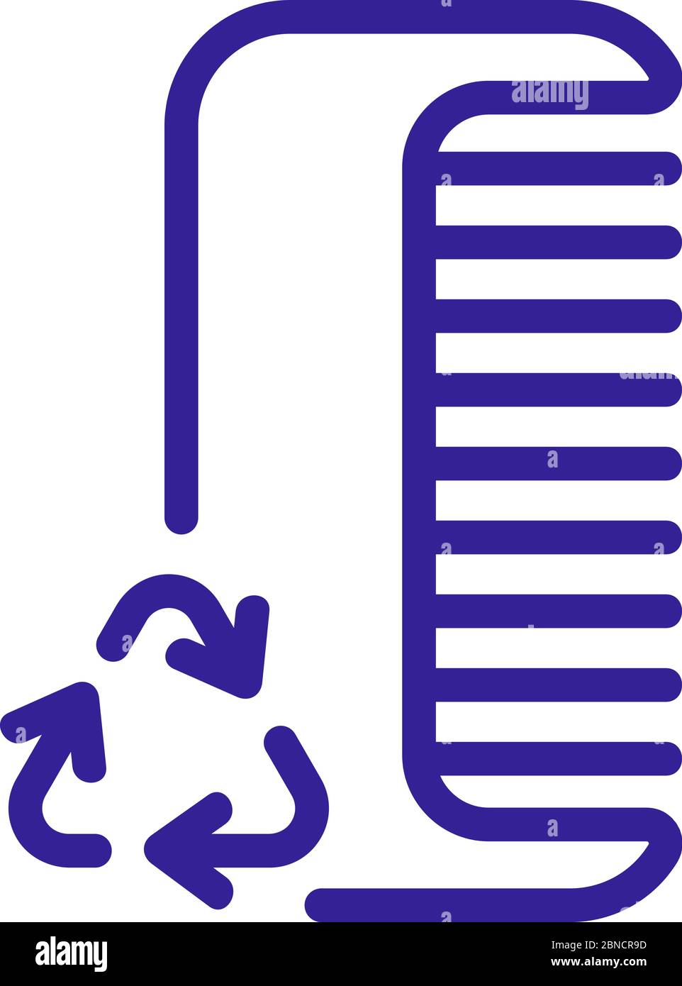 zero waste recycling icon vector outline illustration Stock Vector ...