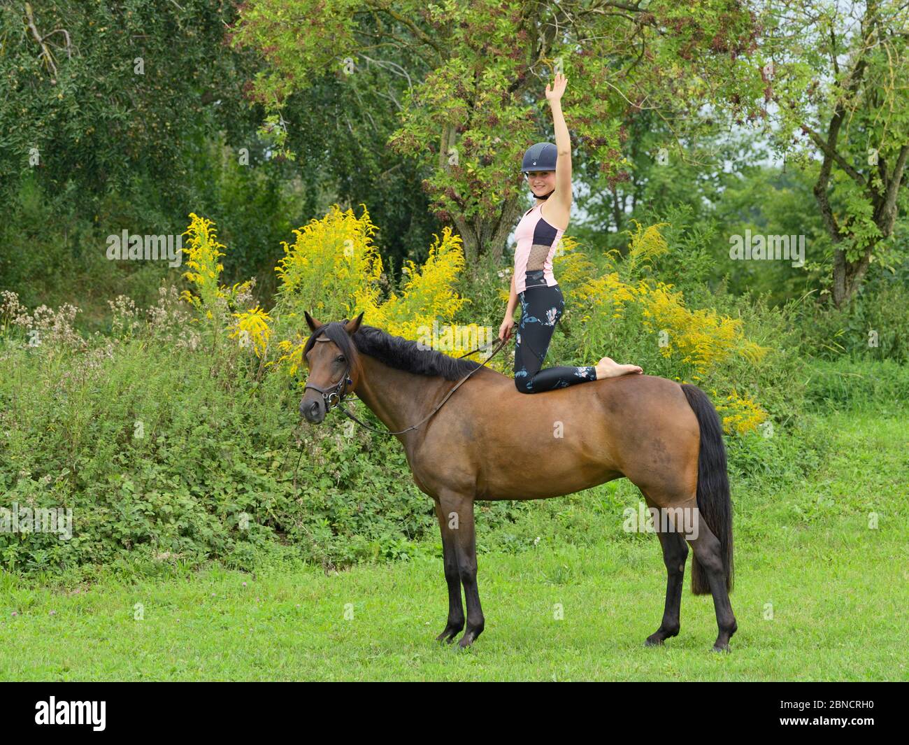On horseback laughing hi-res stock photography and images - Alamy