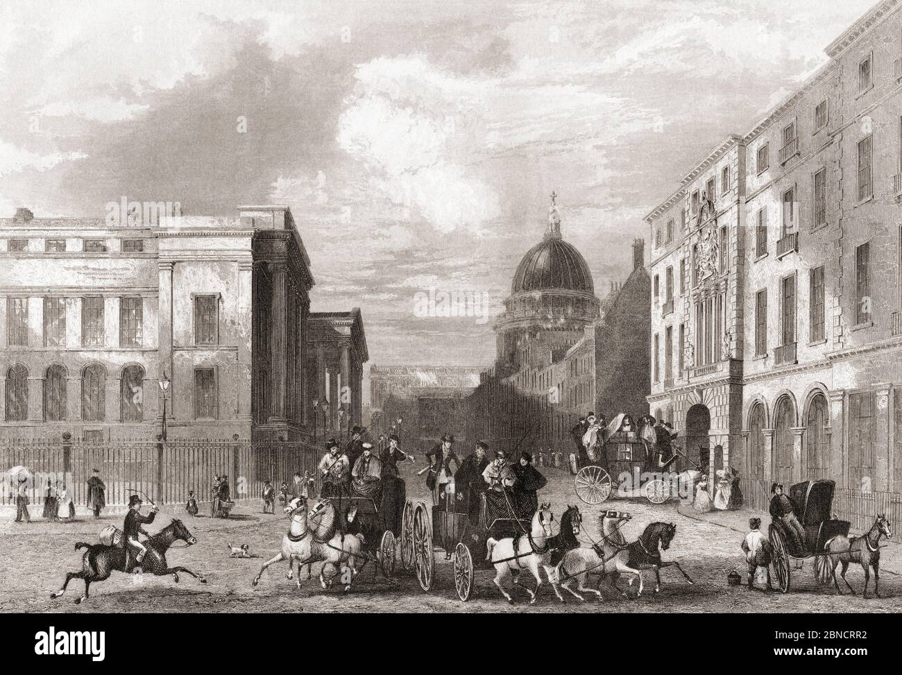 General Post Office, St. Martin's Le Grand, London, England, 19th ...