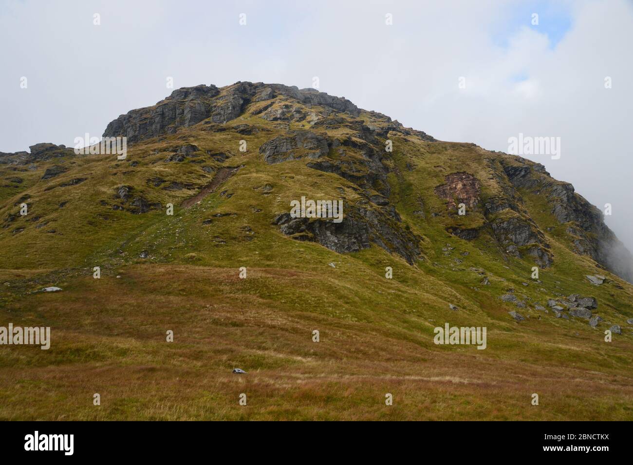 The Path on the Northern Cliffs of Creag Sgoilte on route to the ...