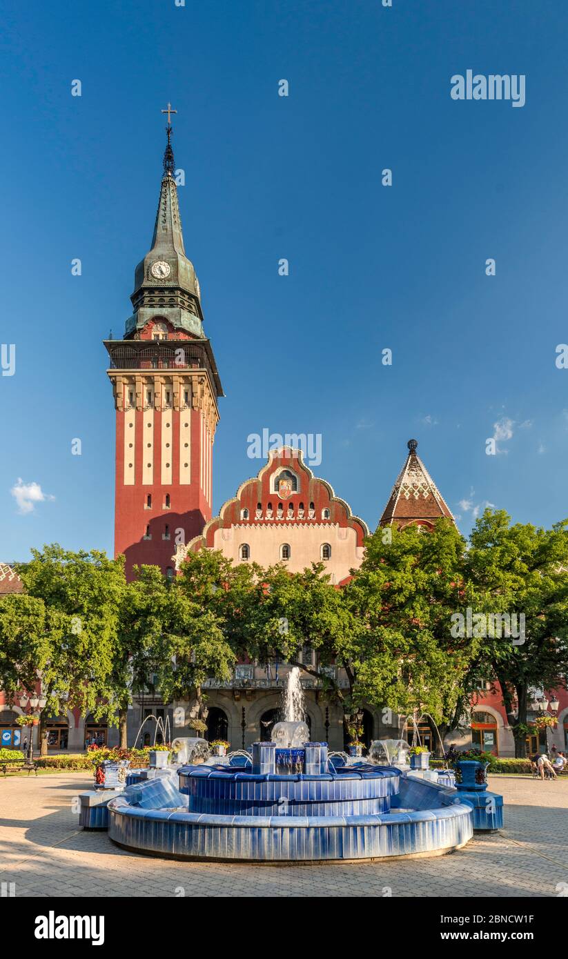 Town Hall, 1910, Art Nouveau style, Blue Fountain, 2001, at Trg ...