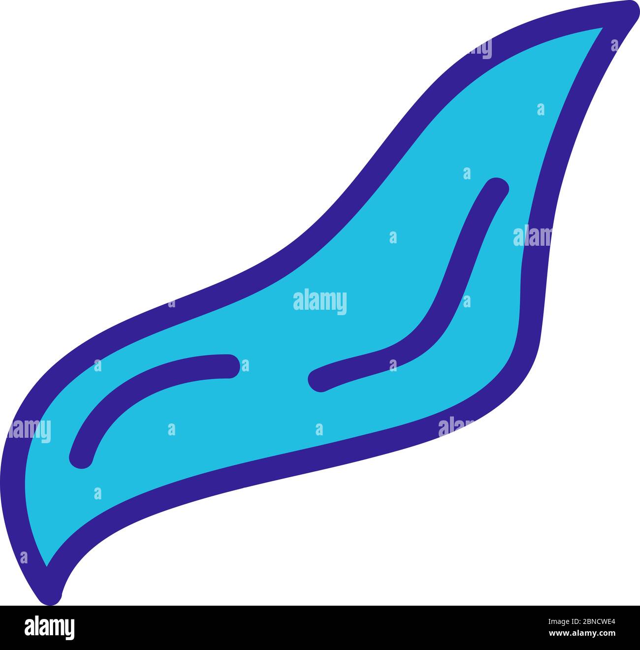soft cloth for cleaning icon vector outline illustration Stock Vector ...