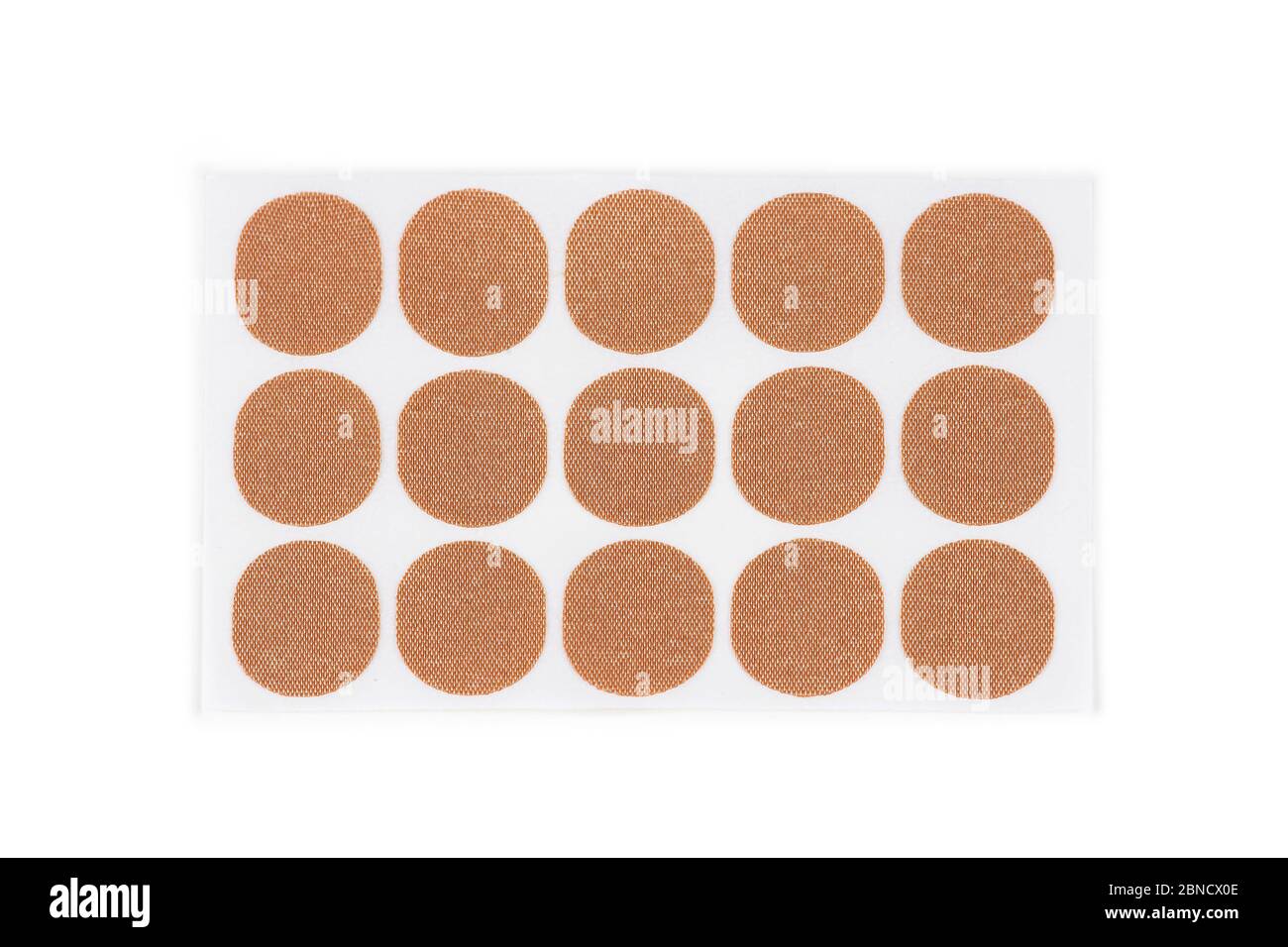 Magnetic medical round patches on white background Stock Photo - Alamy