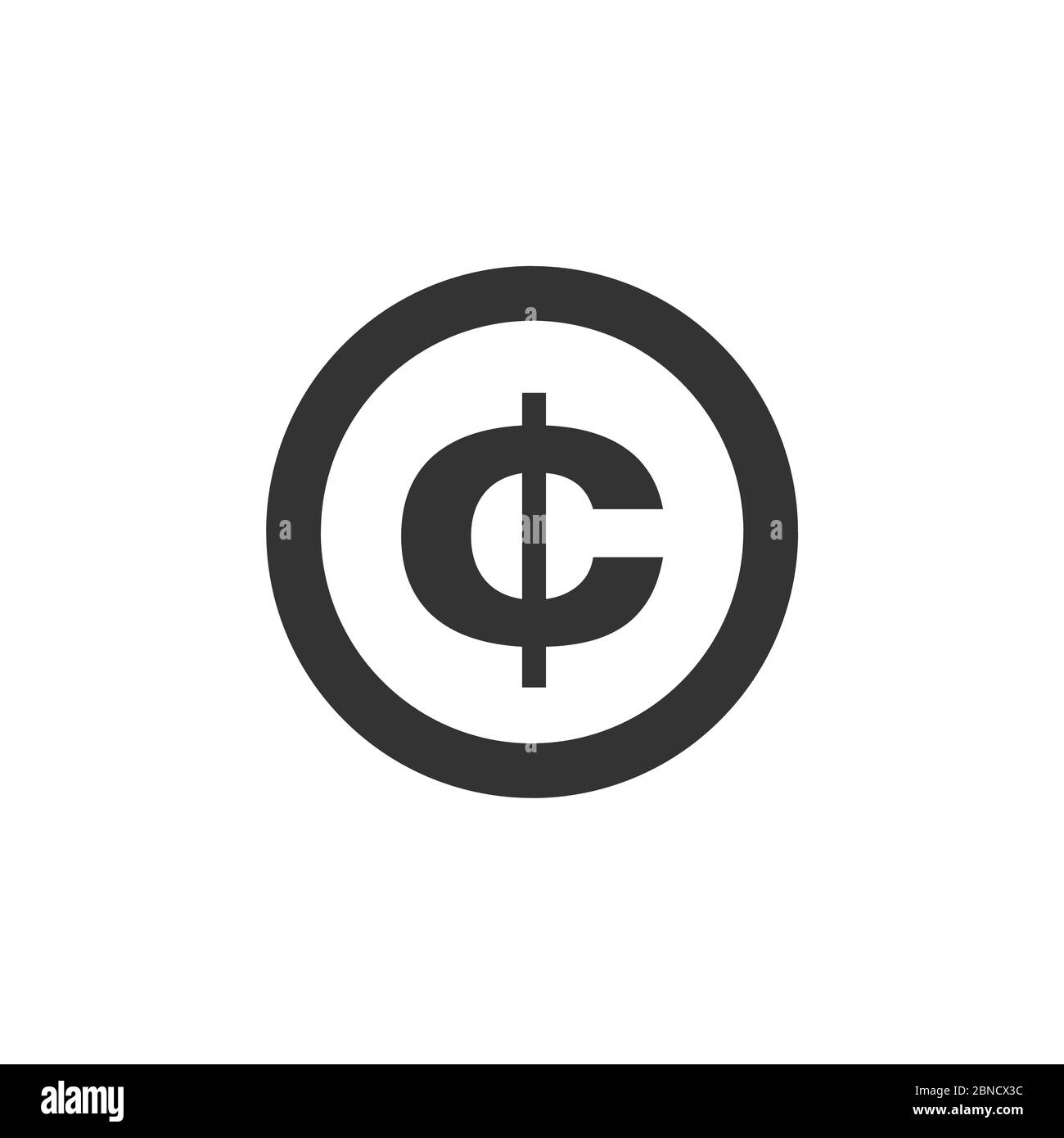 Cent Sign Logo Template Illustration Design. Vector EPS 10 Stock Photo ...