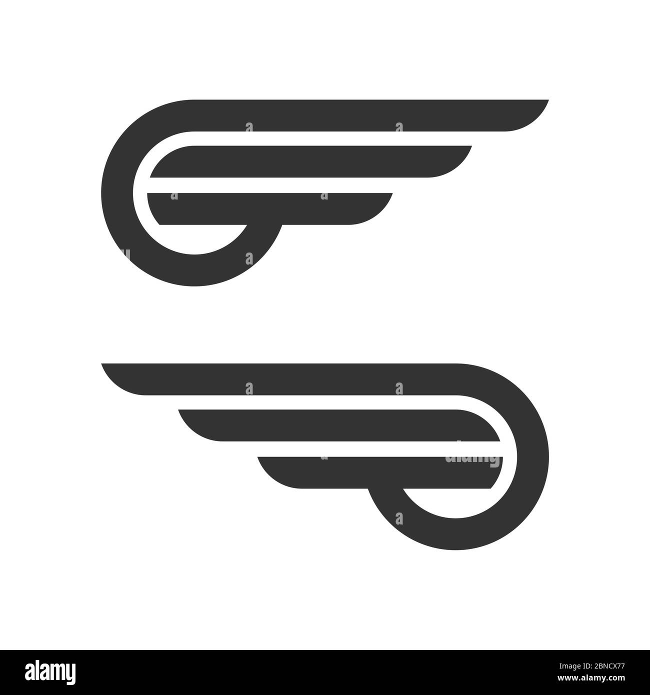 Abstract Wings Vector Logo Template Illustration Design. Vector EPS 10 ...