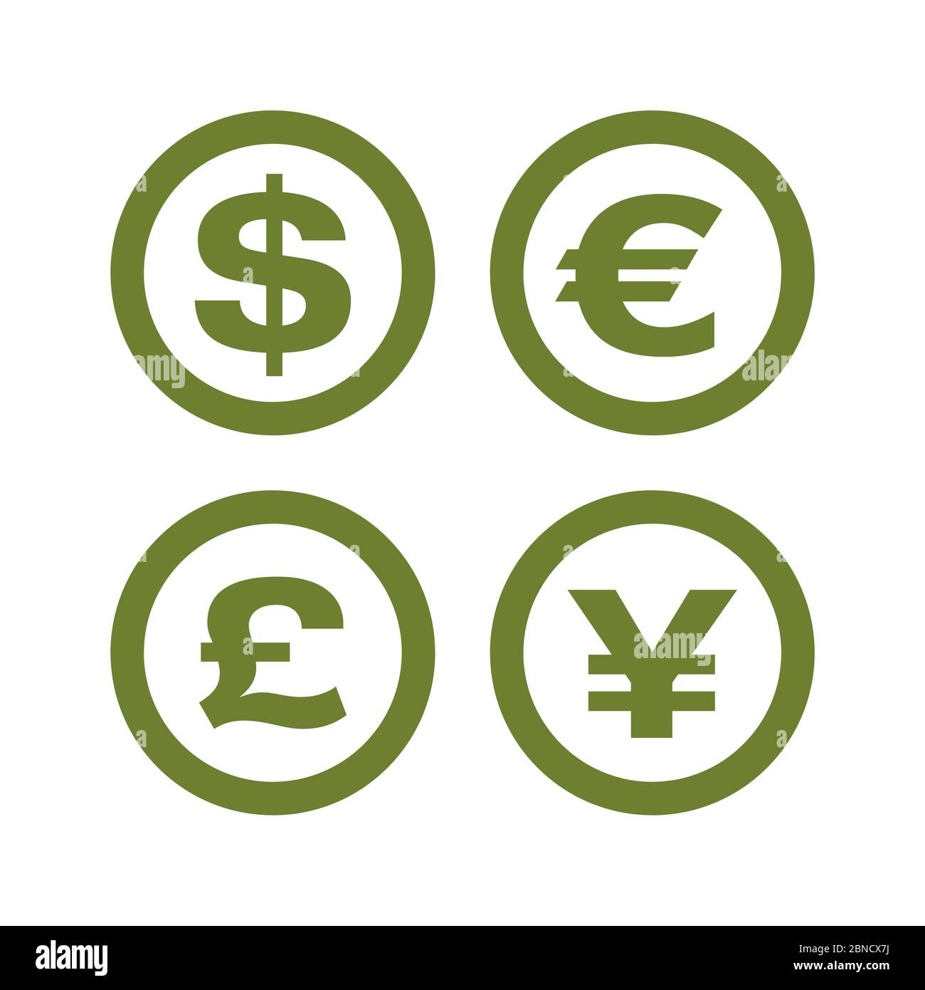 Set Currency Money Sign Logo Template Illustration Design. Vector EPS ...