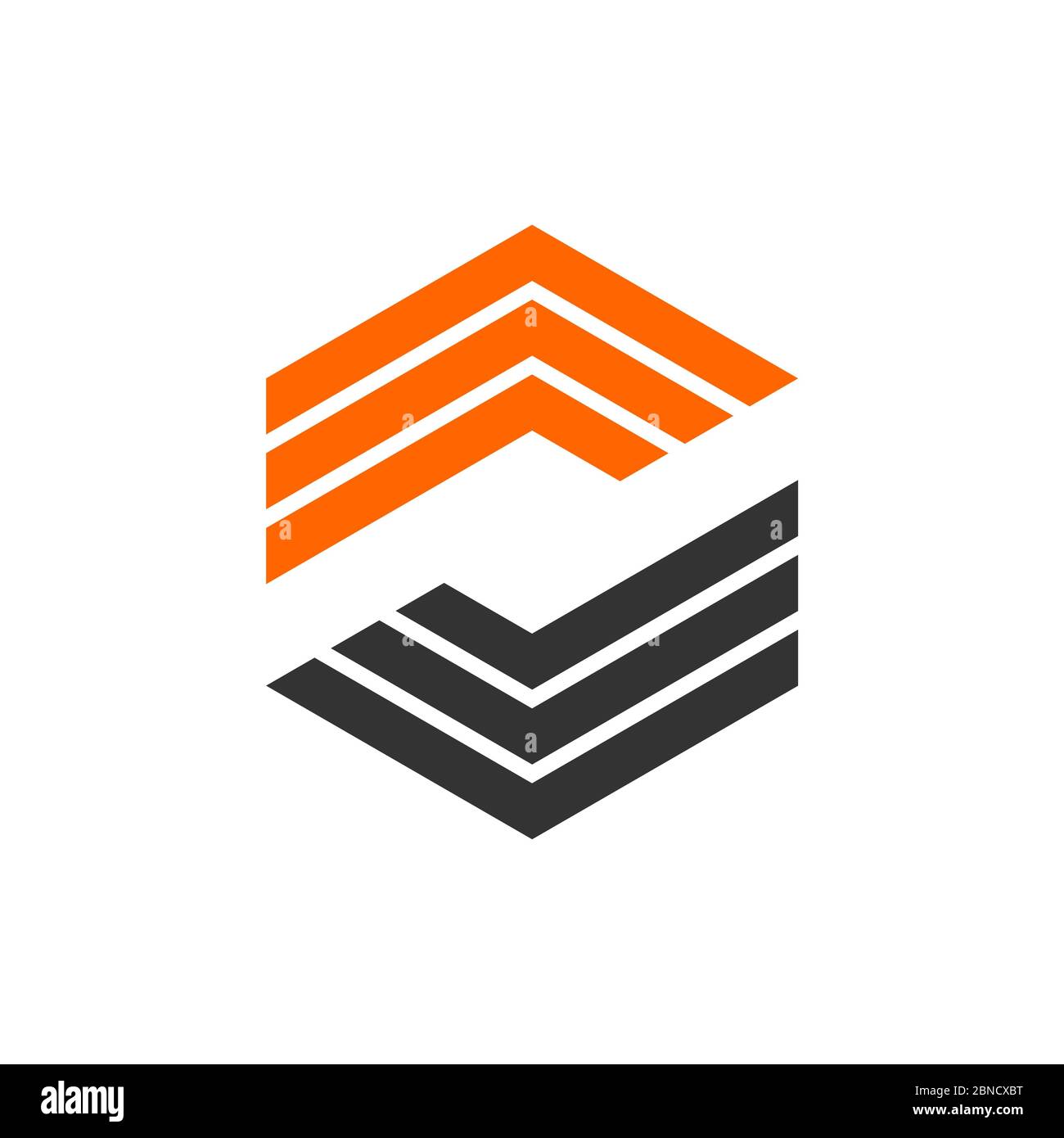 Hexagon Line Logo Template Illustration Design. Vector EPS 10 Stock ...