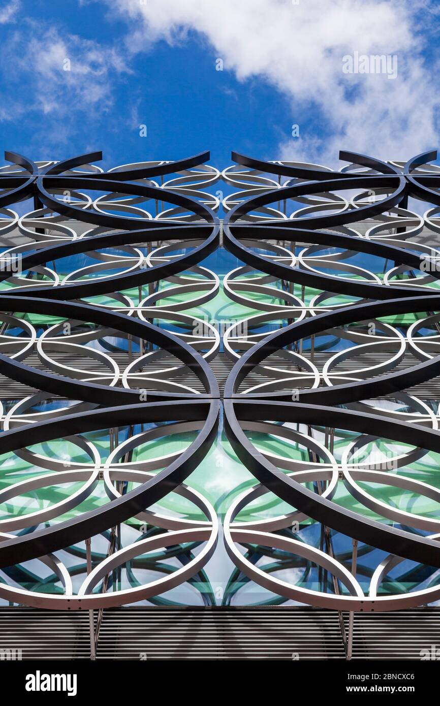 Detail of the metal facade of the new Library of Birmingham in ...