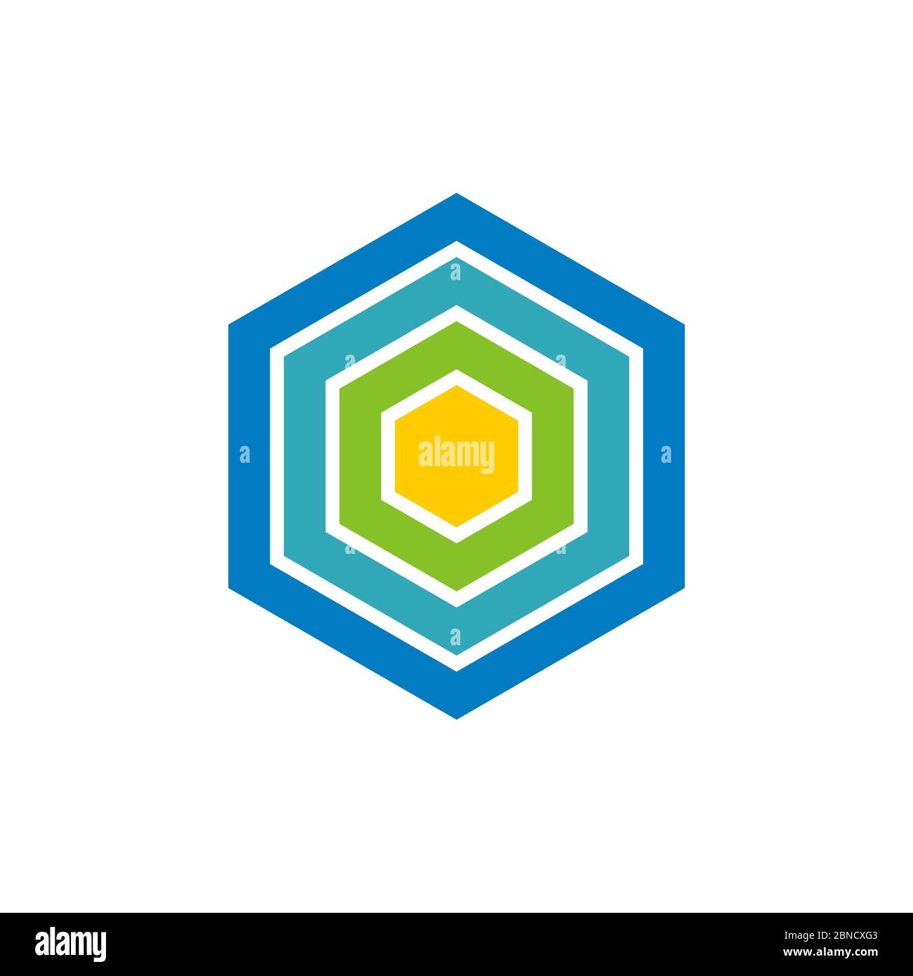 Hexagon Line Logo Template Illustration Design. Vector EPS 10 Stock ...