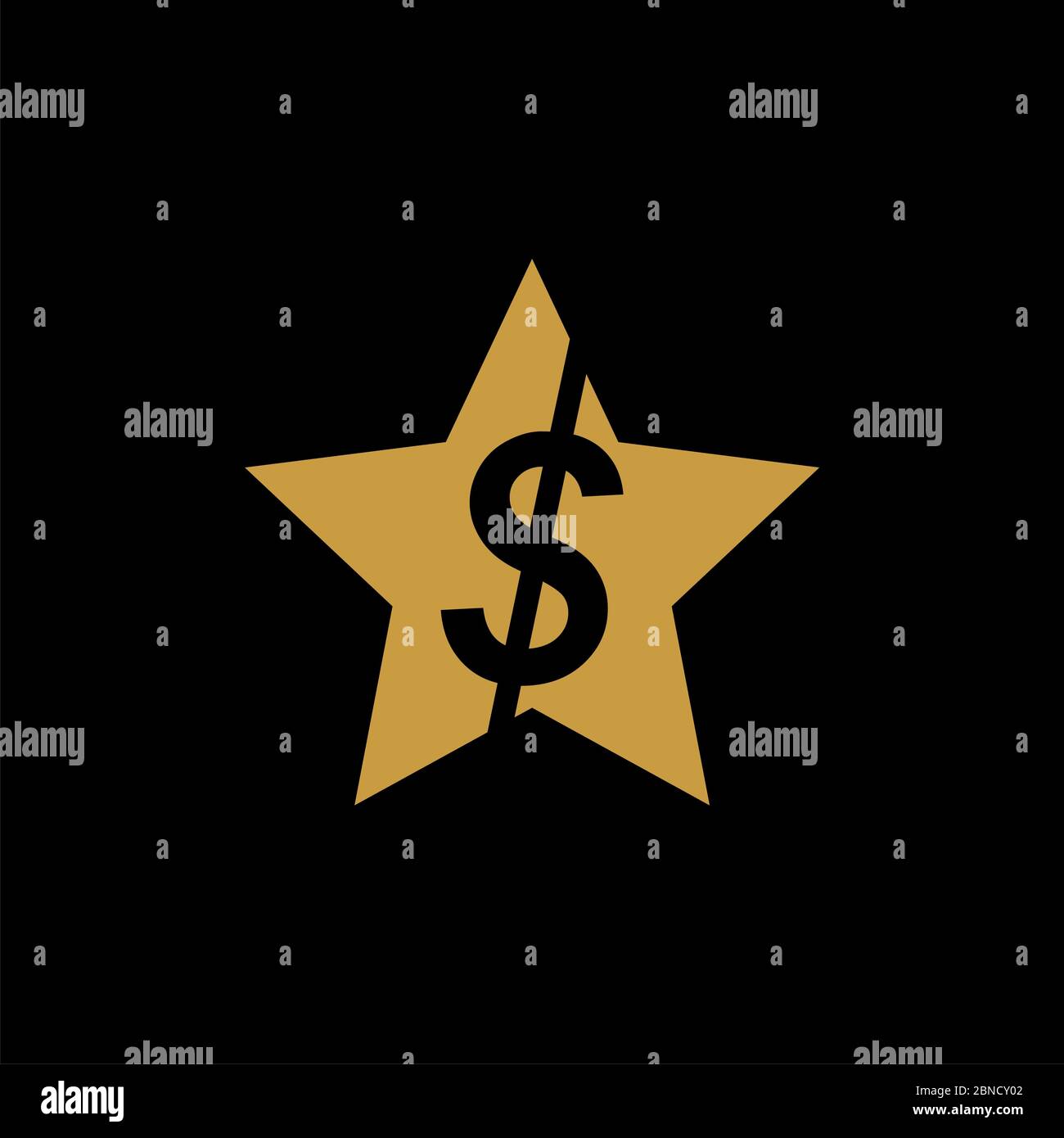 Dollar Sign Star Logo Template Illustration Design. Vector EPS 10 Stock ...