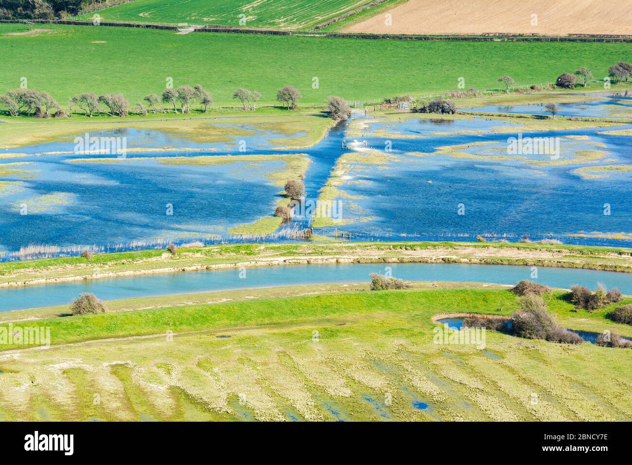 View of Cuckmere river, Sussex Stock Photo - Alamy