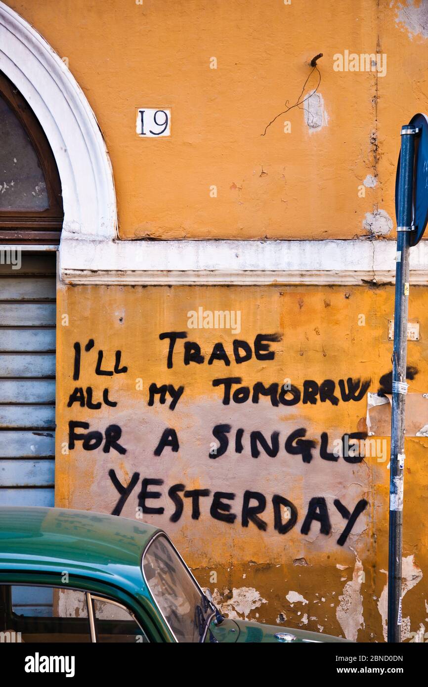 Graffiti in rome hi-res stock photography and images - Alamy