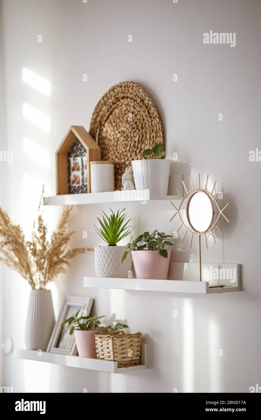 Mirror with a shape of eye on the shelves Stock Photo - Alamy