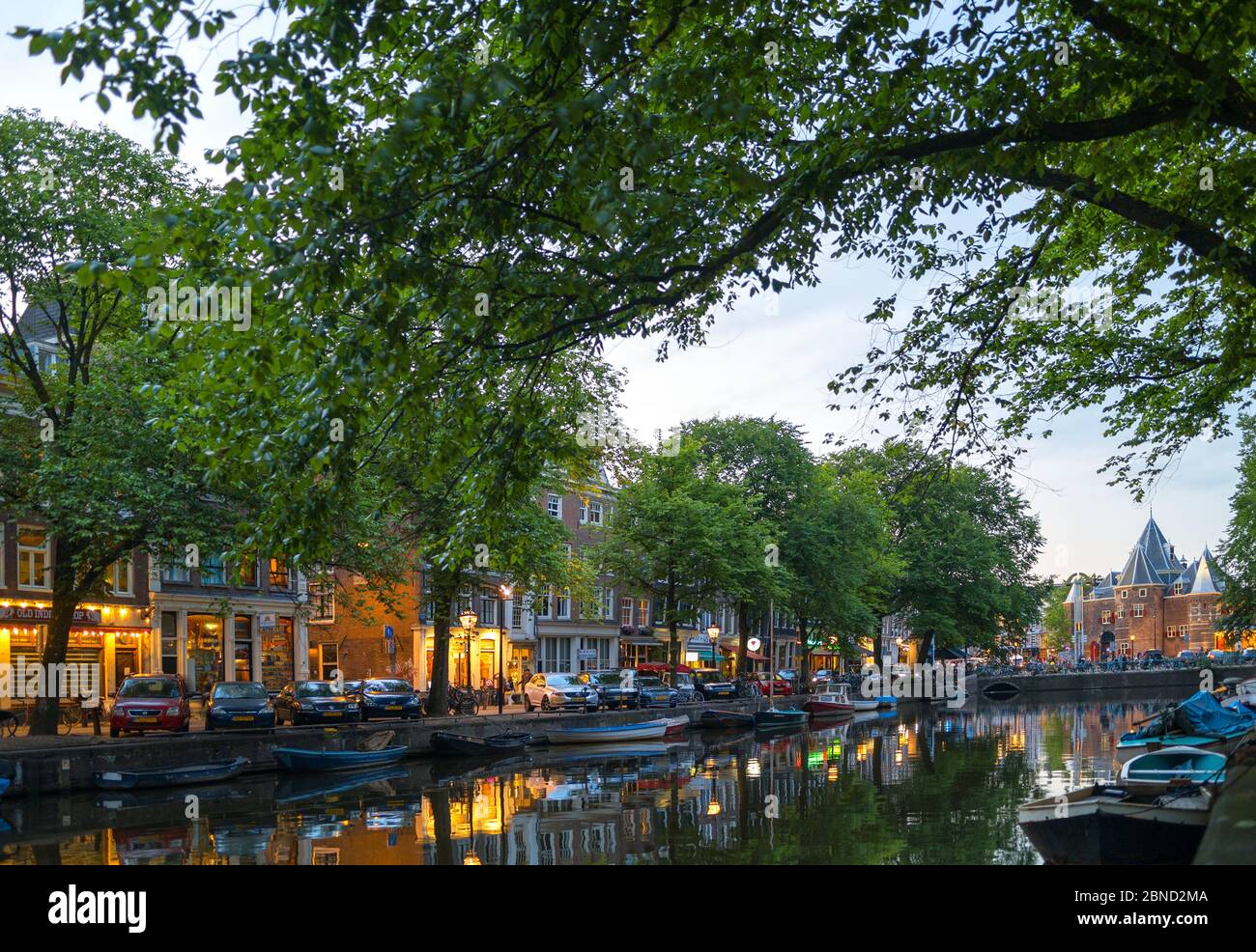 Most famous canals and embankments of Amsterdam Stock Photo - Alamy