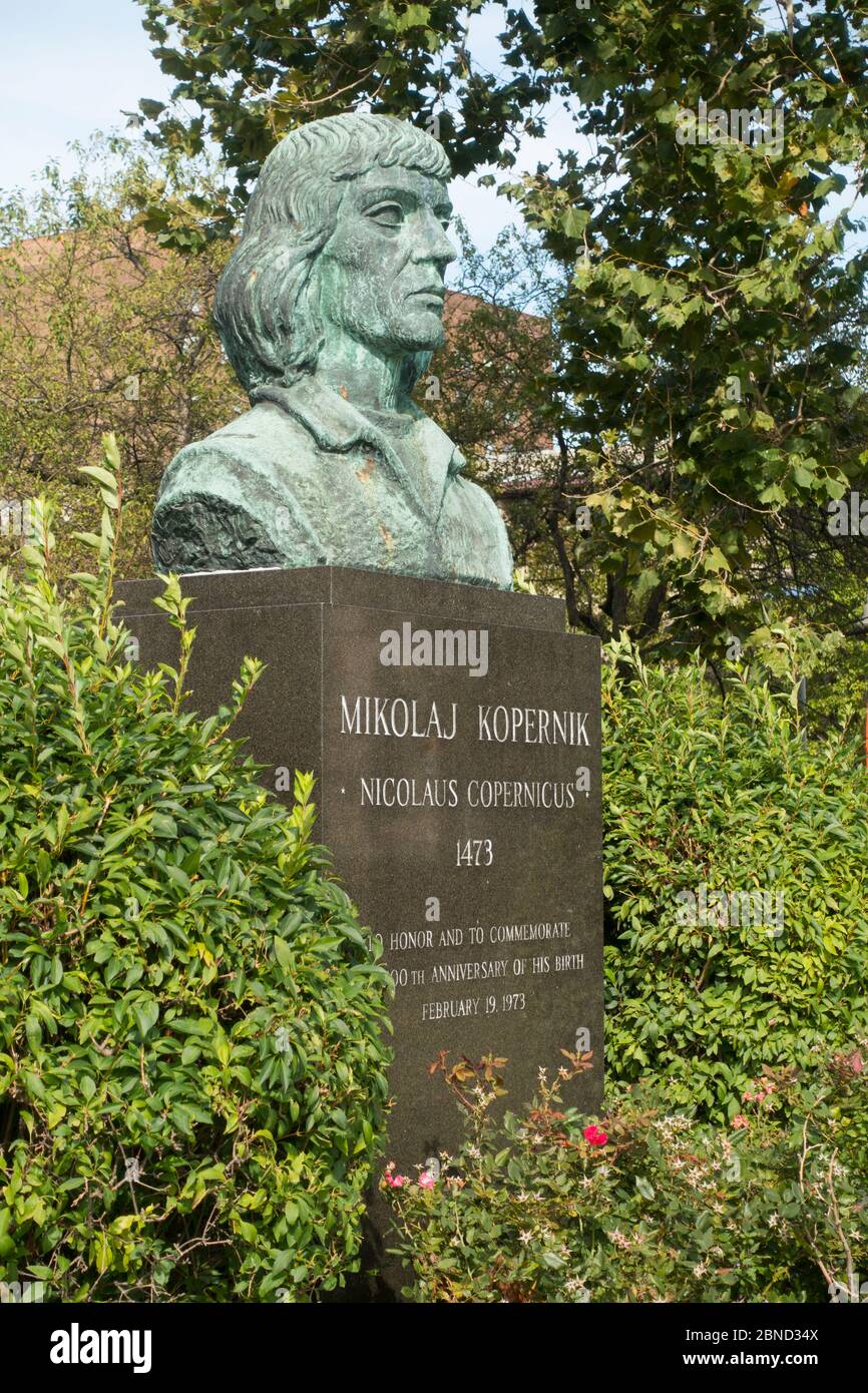 Nicolaus Copernicus statue Detroit Michigan Stock Photo - Alamy