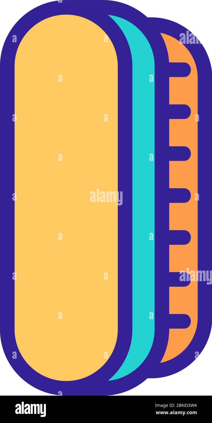 polishing brush icon vector outline illustration Stock Vector Image ...