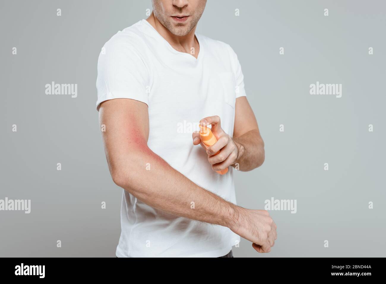 Applying sunscreen cropped hi-res stock photography and images - Alamy
