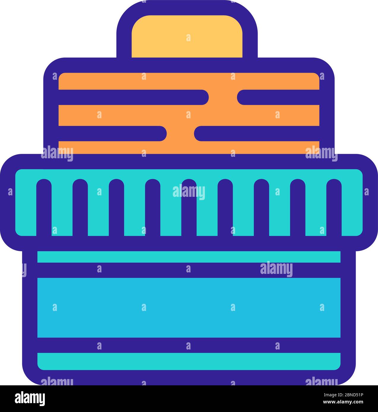 shoe polish in jar icon vector outline illustration Stock Vector Image ...