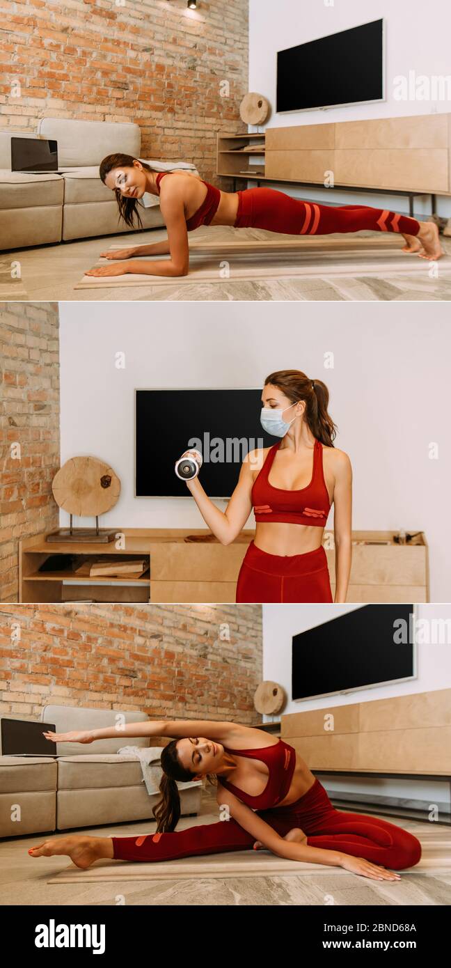 Dumbbell plank hi-res stock photography and images - Alamy