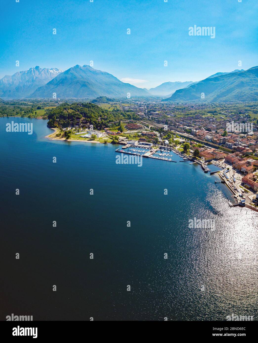 Colico - Lake Como (IT) - Aerial overview Stock Photo - Alamy