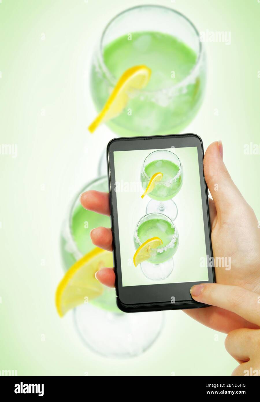 Cafe food drinks frame hi-res stock photography and images - Alamy