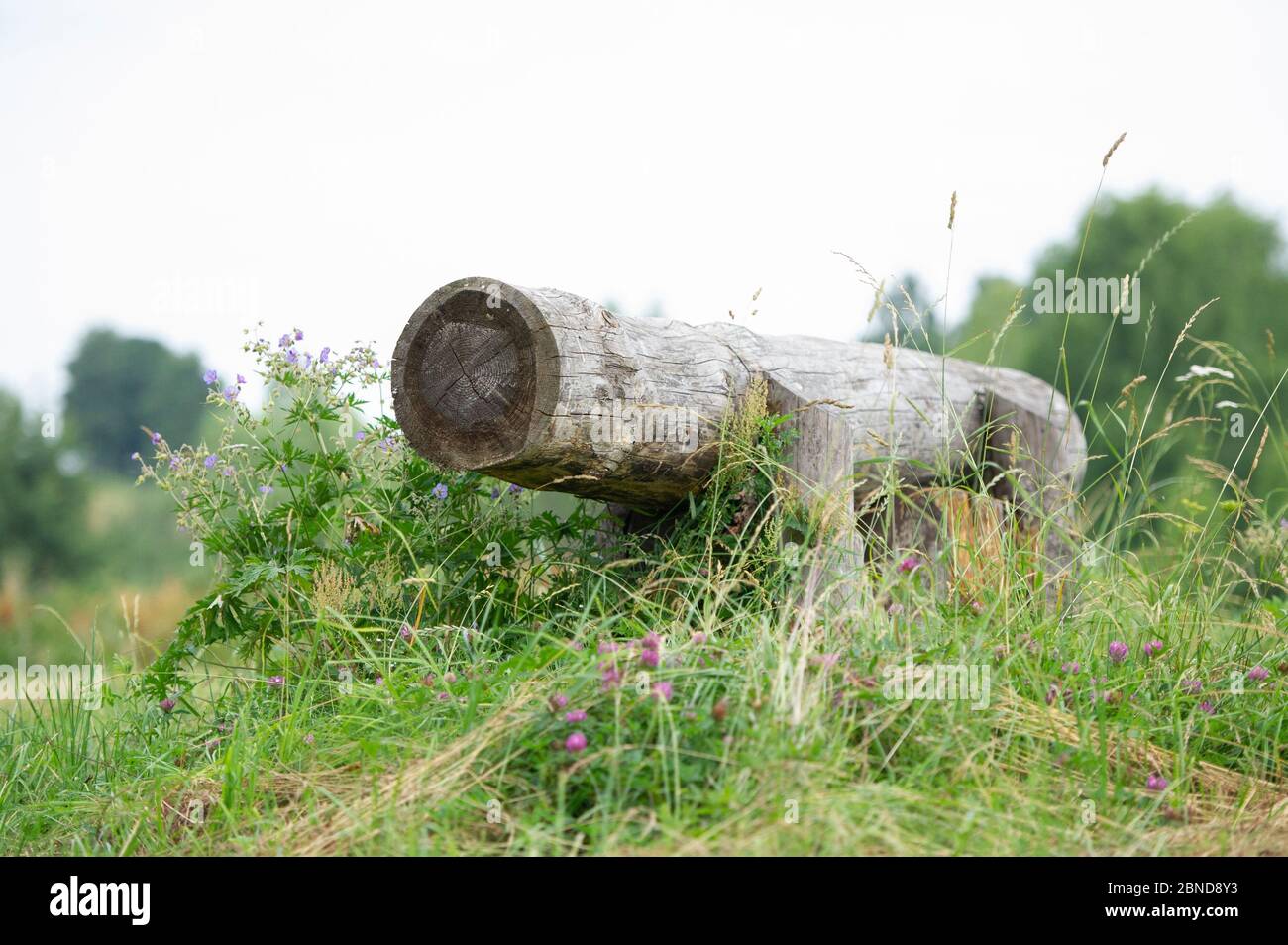 A cross-country a Log fences obstacles on a cross country course Stock ...