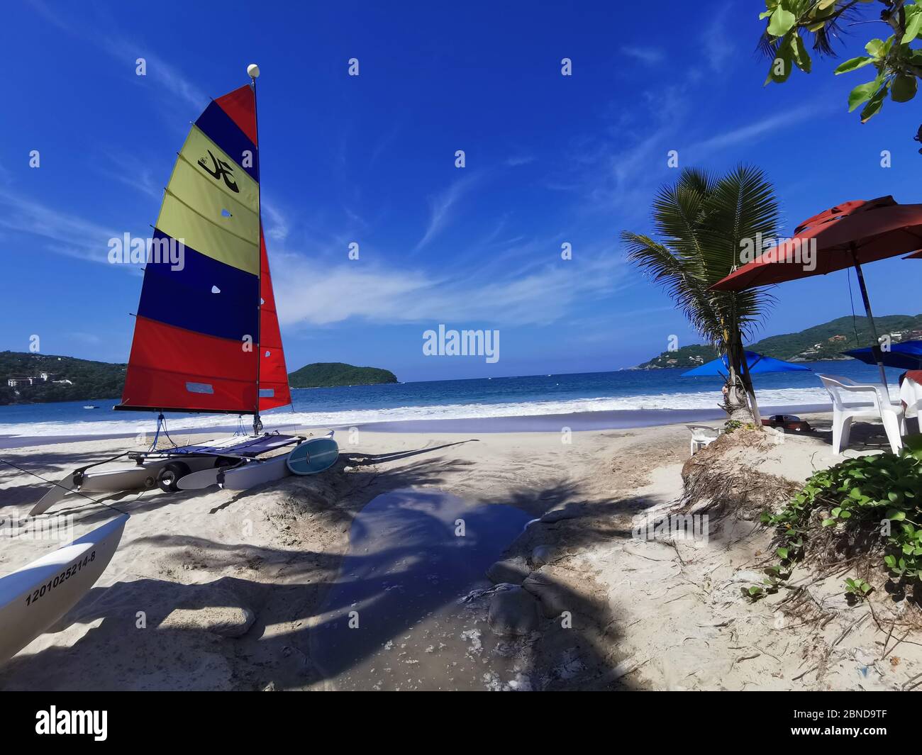 Boats on the beach sand Stock Photo - Alamy