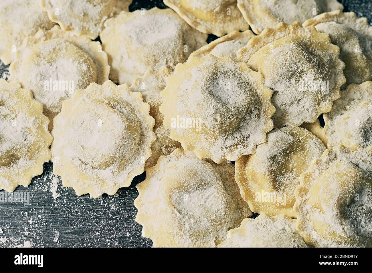 Tasty raw italian ravioli hi-res stock photography and images - Alamy