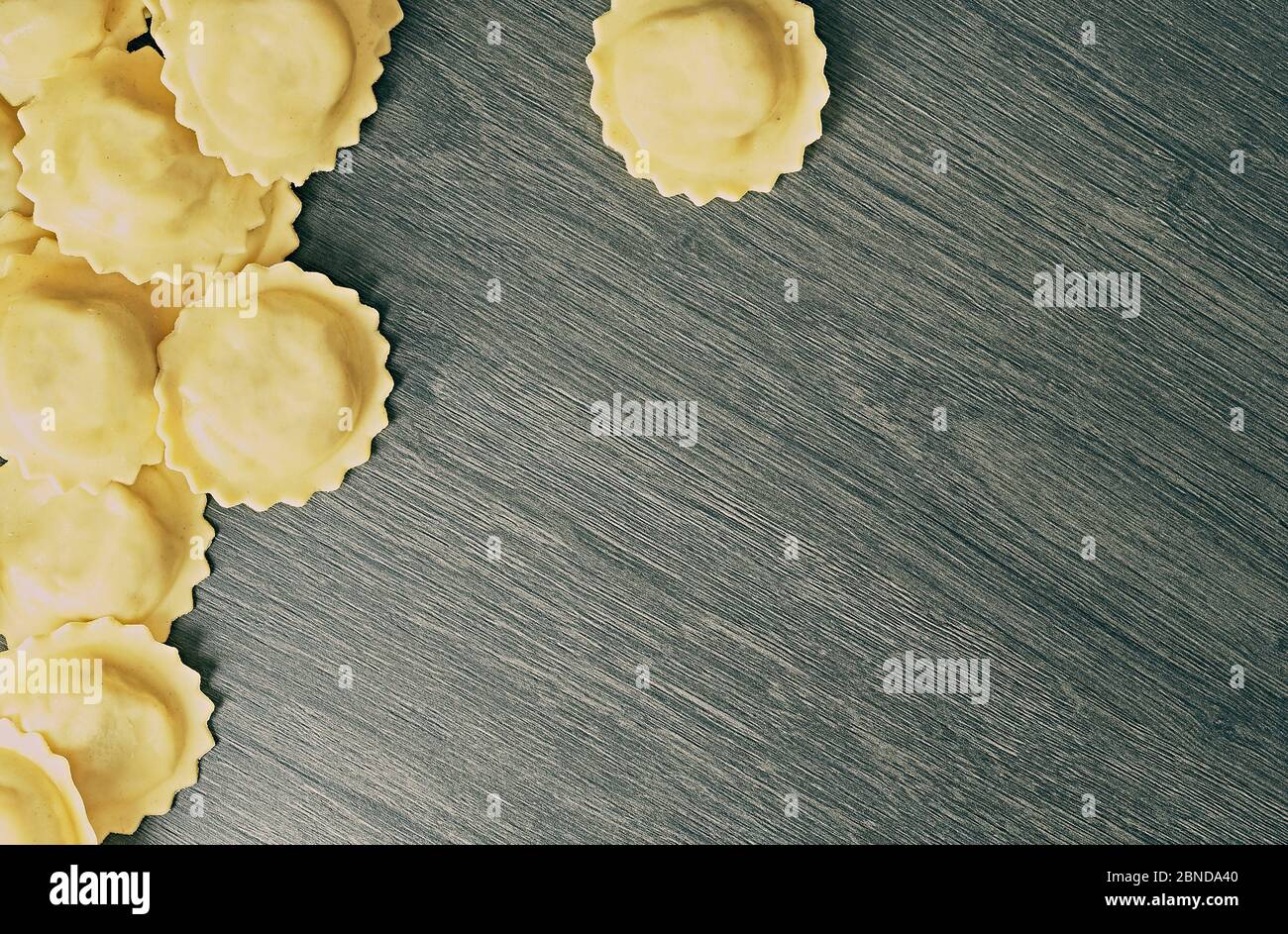 Raw ravioli basil on hi-res stock photography and images - Alamy