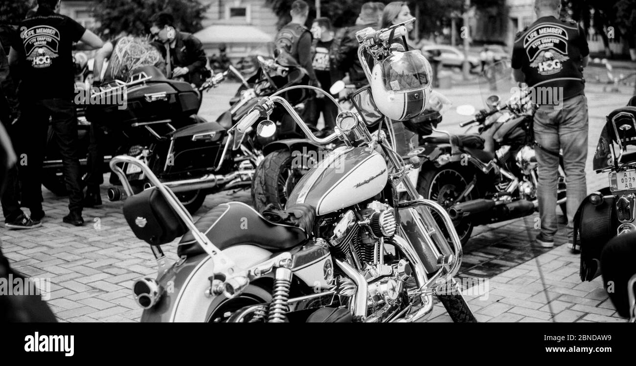 115th Harley Davidson Motorcycle Celebrations in Kyiv Stock Photo - Alamy