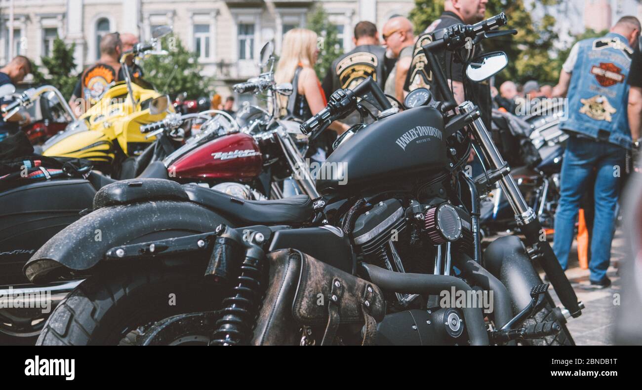 115th Harley Davidson Motorcycle Celebrations in Kyiv Stock Photo - Alamy