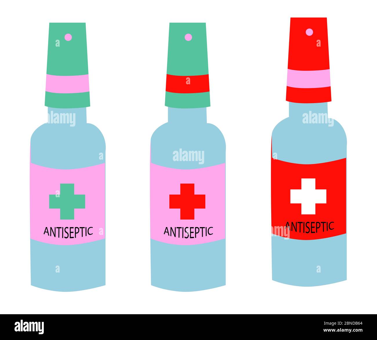 ANTISEPTIC Isolated on a white background. Antiviral agent. Coronavirus ...