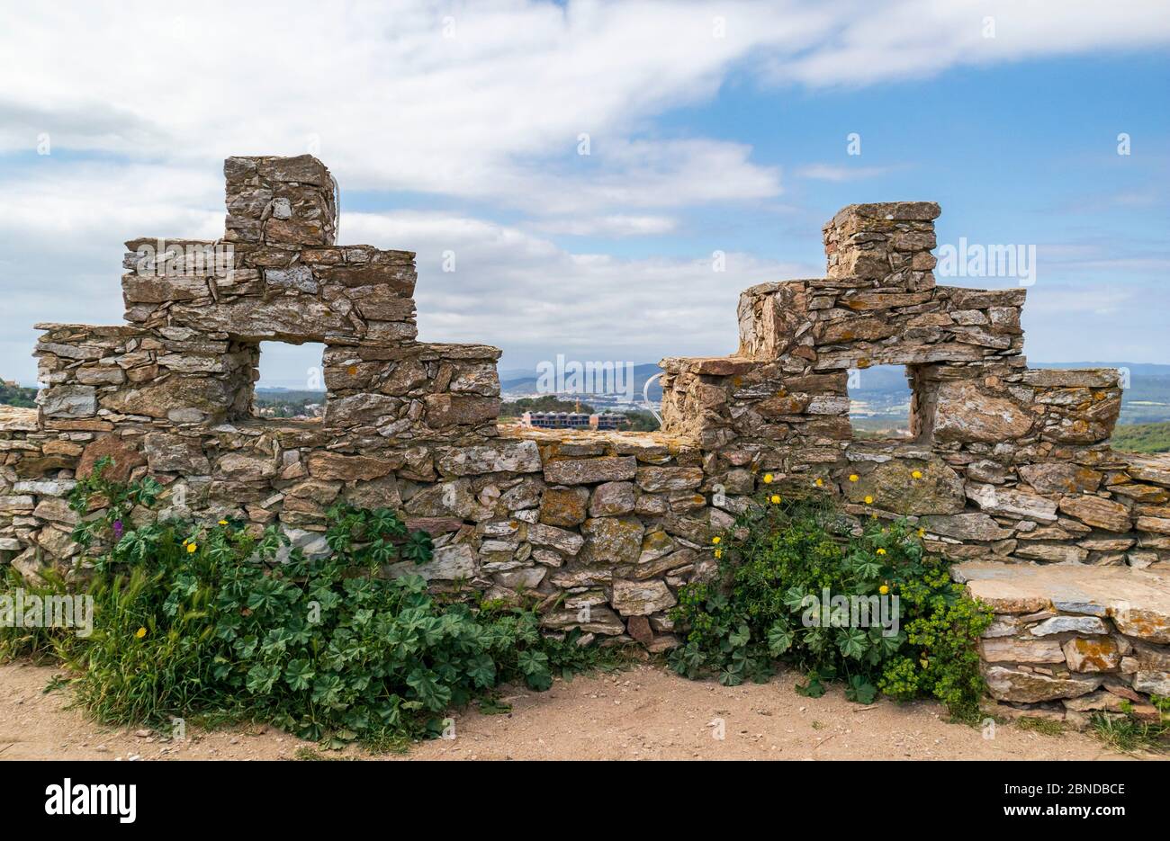 In the beautiful village of Begur in Catalonia there is this castle wi ...