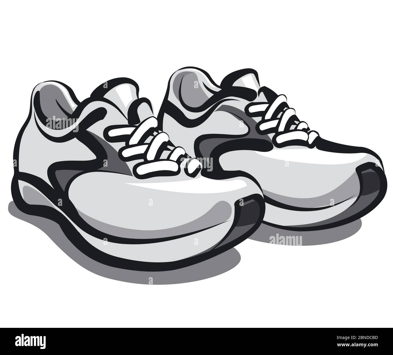 Sneakers pair Stock Vector Images - Alamy